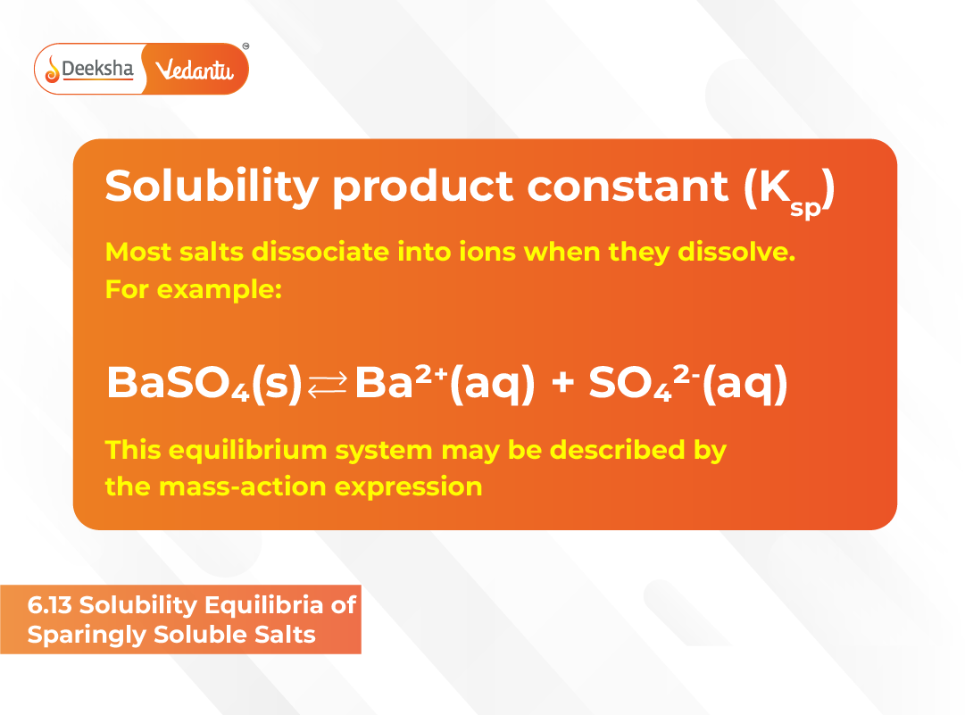 Solubility Equilibria of Sparingly Soluble Salts | NCERT Class 11 ...